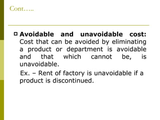 Cost concepts | PPT | Business | Business and Finance