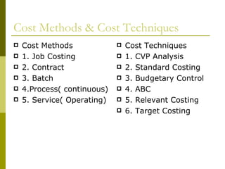 Cost concepts | PPT | Business | Business and Finance