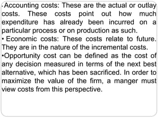 Cost concepts | PPTX
