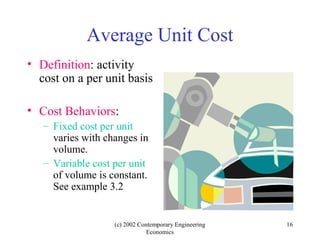 Cost concepts and behaviors | PPS