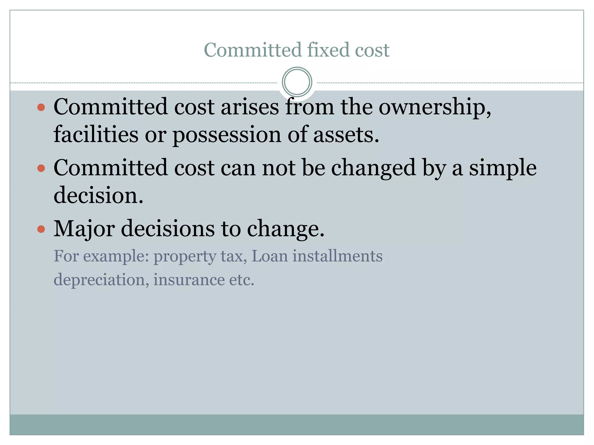 Costconcepts costclassificationandestimation | PPT