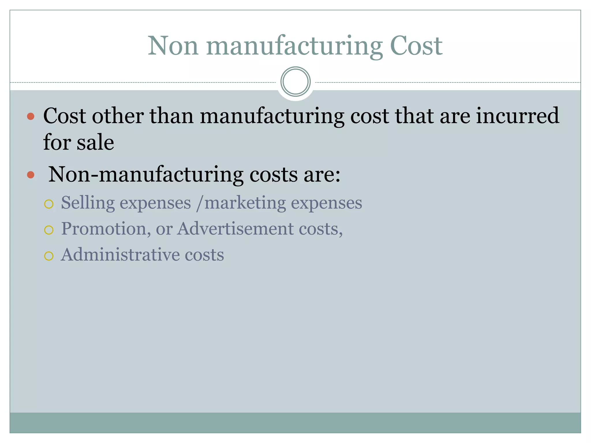 Costconcepts costclassificationandestimation | PPT