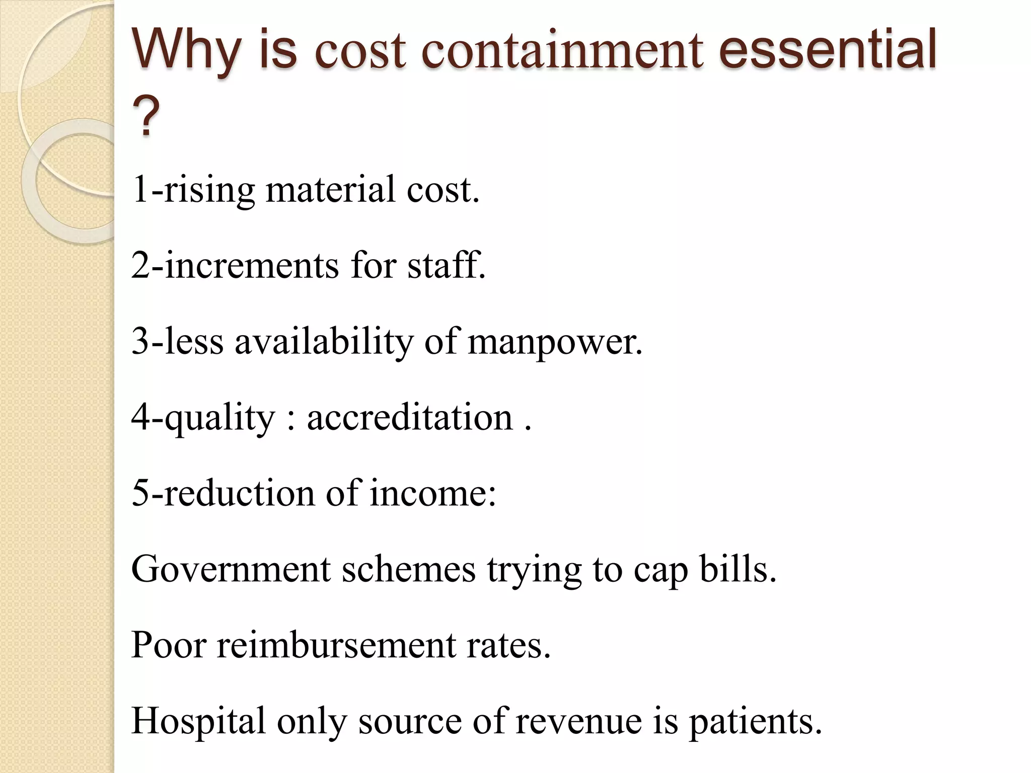 Cost containment | PPTX