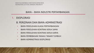 Effective Cost Control | PPTX