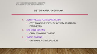 Effective Cost Control | PPTX