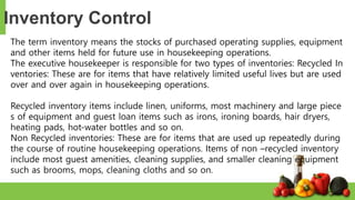 Par Stock in Hotel-Cost control #11 Session by Dino Leonandri | PPTX