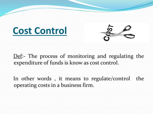 Cost control and reduction | PPTX | Business Accounting & Finance ...