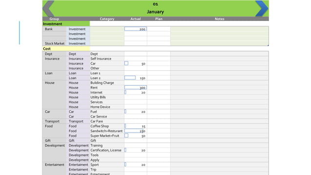 Cost control format | PPTX