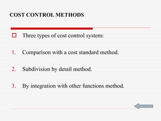 Cost Control Problems observed in construction project. | PPT