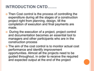 Cost control techniques NEW POWER POINT.pptx