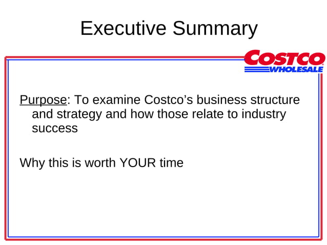 Costco Powerpoint Presentation | PPT | Retail Industry | Industries