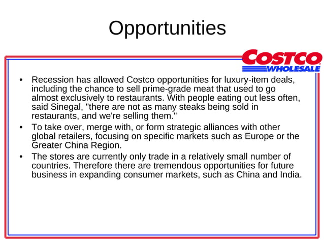 Costco Powerpoint Presentation | PPT | Retail Industry | Industries