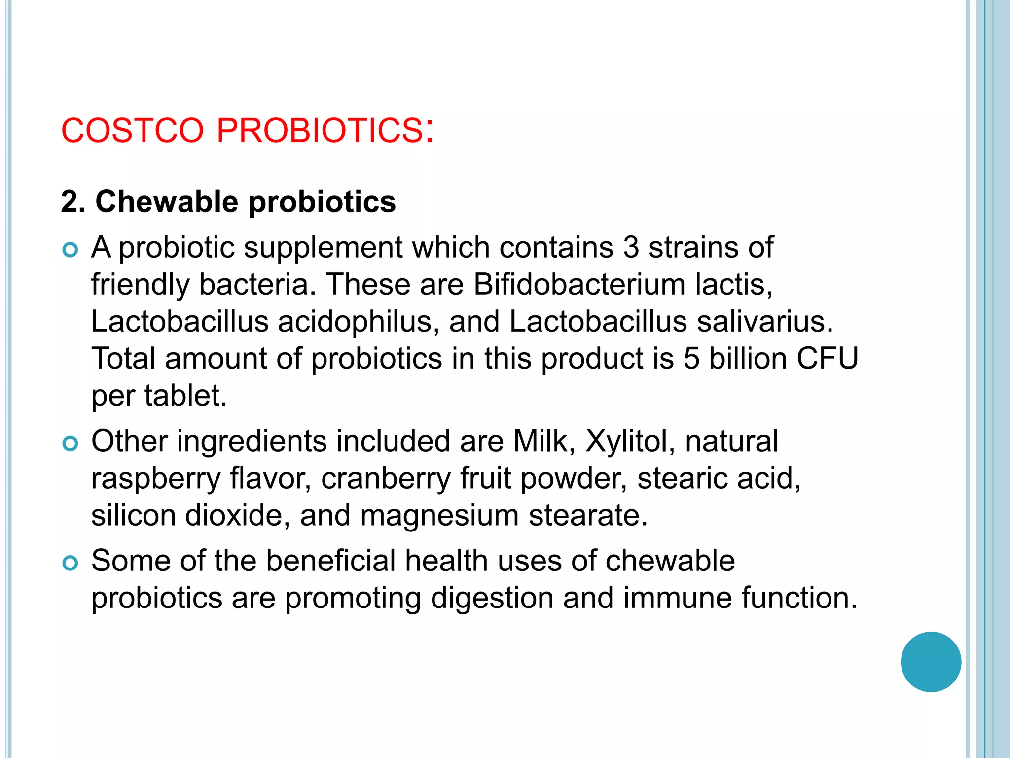 Costco Probiotic | PPTX