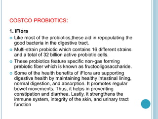 Costco Probiotic | PPTX | Nutrition | Healthy Living