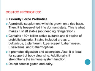 Costco Probiotic | PPTX | Nutrition | Healthy Living