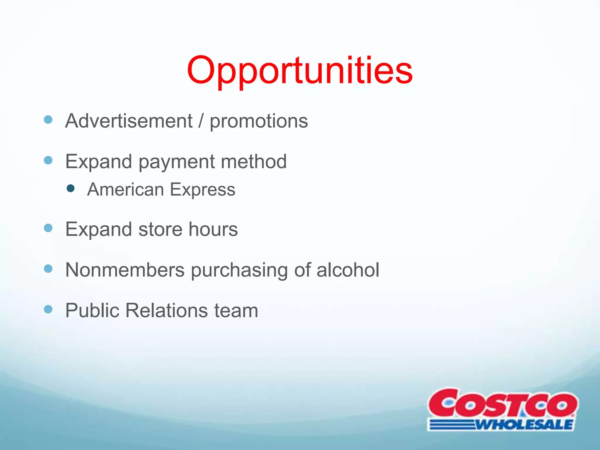 Costco swot presentation final | PPTX
