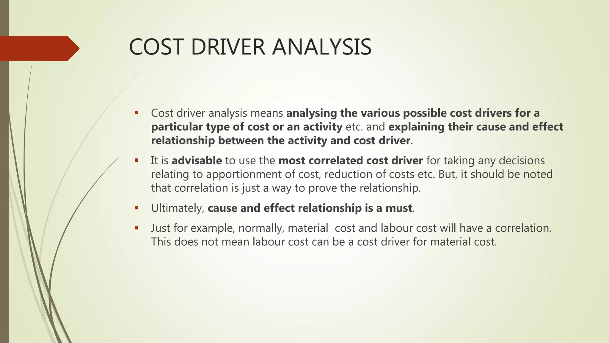 Cost drivers in Short well explained | PPTX
