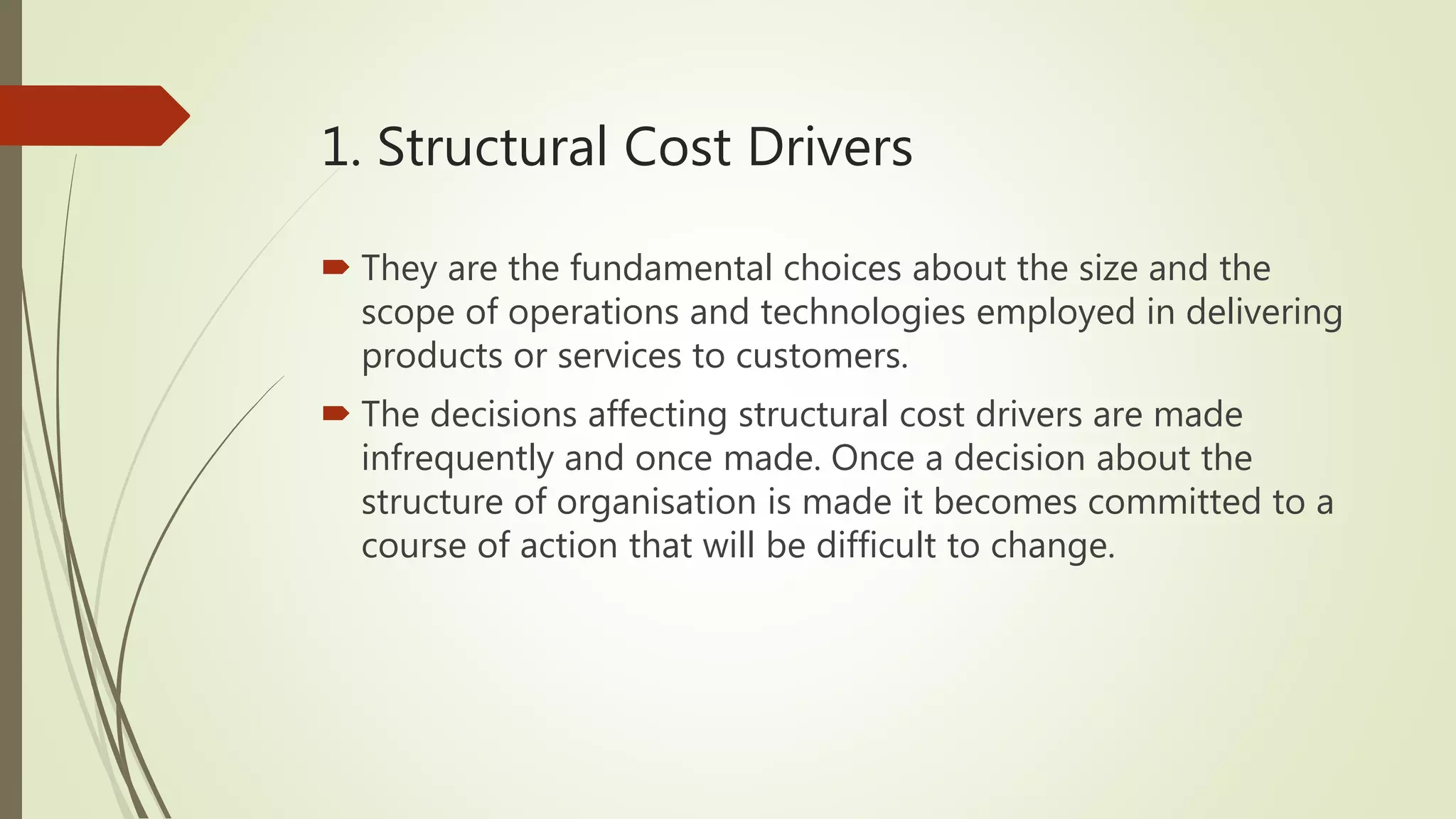 Cost drivers in Short well explained | PPTX