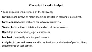 Cost dynamics & budgetary control | PPTX | Business Accounting ...