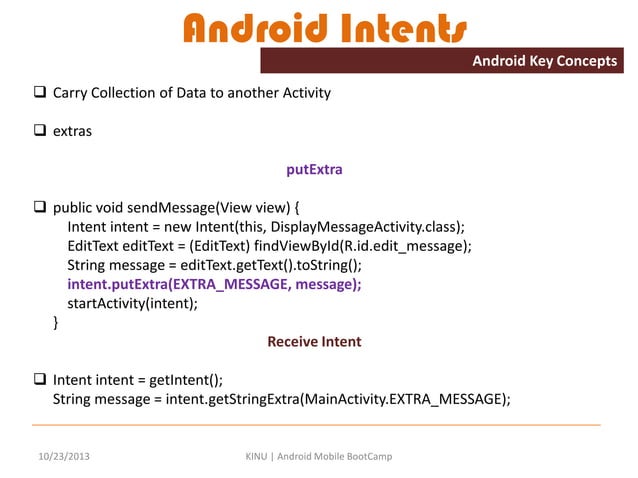 Android Bootcamp Tanzania:Overview of android platform | PPT