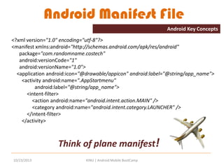 Android Bootcamp Tanzania:Overview of android platform | PPT