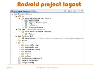 Android Bootcamp Tanzania:Overview of android platform | PPT