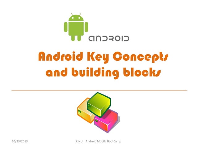 Android Bootcamp Tanzania:Overview of android platform | PPT