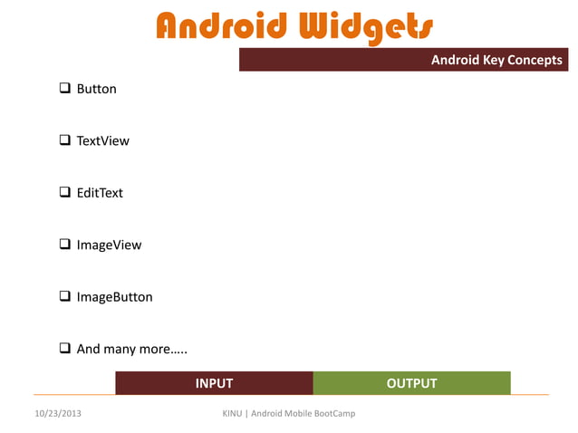 Android Bootcamp Tanzania:Overview of android platform | PPT