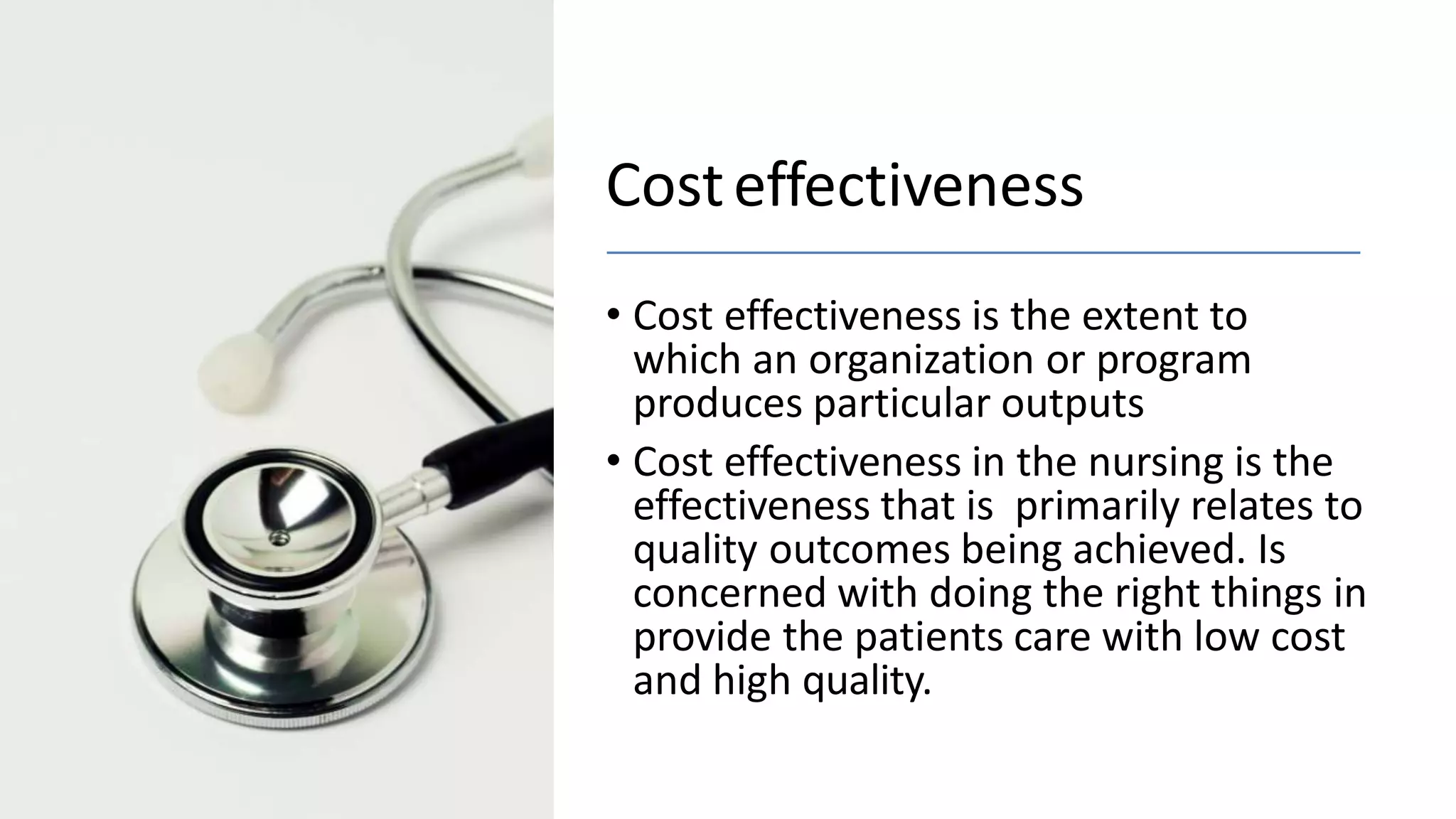 COST EFFECTIVENESS | PPTX