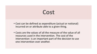 COST EFFECTIVENESS | PPTX