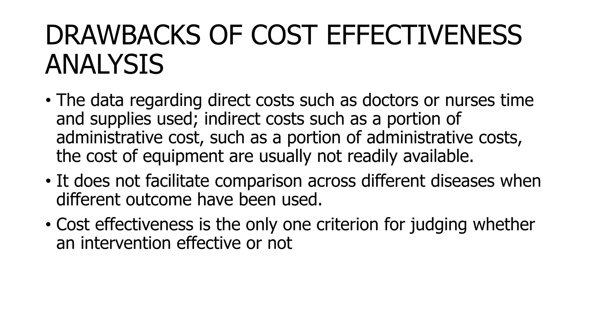 Cost effectiveness | PPTX