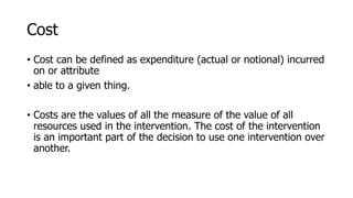 Cost effectiveness | PPTX