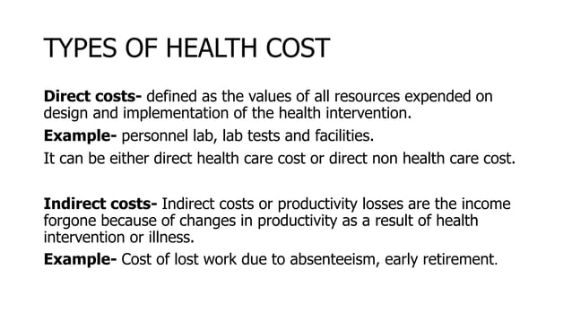 Cost effectiveness | PPTX | Healthcare Industry | Industries