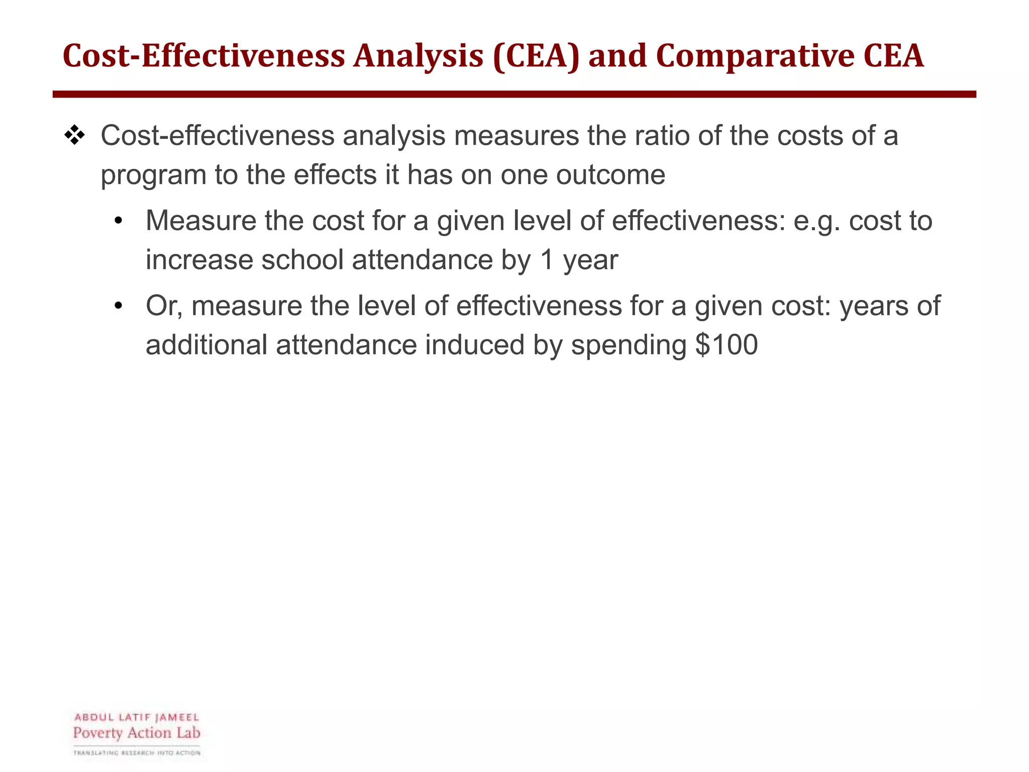 Cost Effectiveness Analysis | PPTX