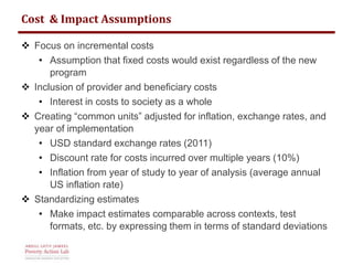 Cost Effectiveness Analysis | PPTX