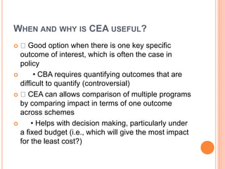 Cost effectiveness analysis | PPTX