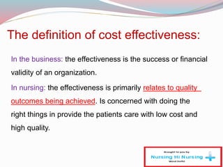 Cost Efficiency Vs Cost Effectiveness