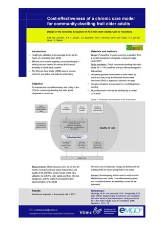 Cost effectiveness of a chronic care model for community dwelling frail ...