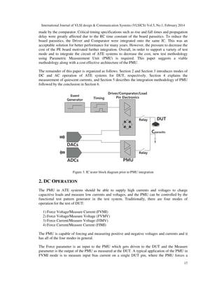 Cost effective test methodology using pmu for automated test equipment ...