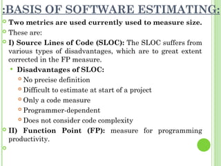 Cost effort in softwrae project management.ppt
