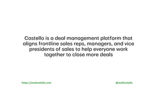 How to identify and build a scaleable sales process | PPT
