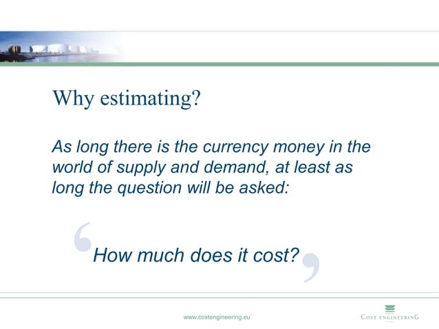 Cost Engineering Principles Of Cost Estimating | PDF | Business ...