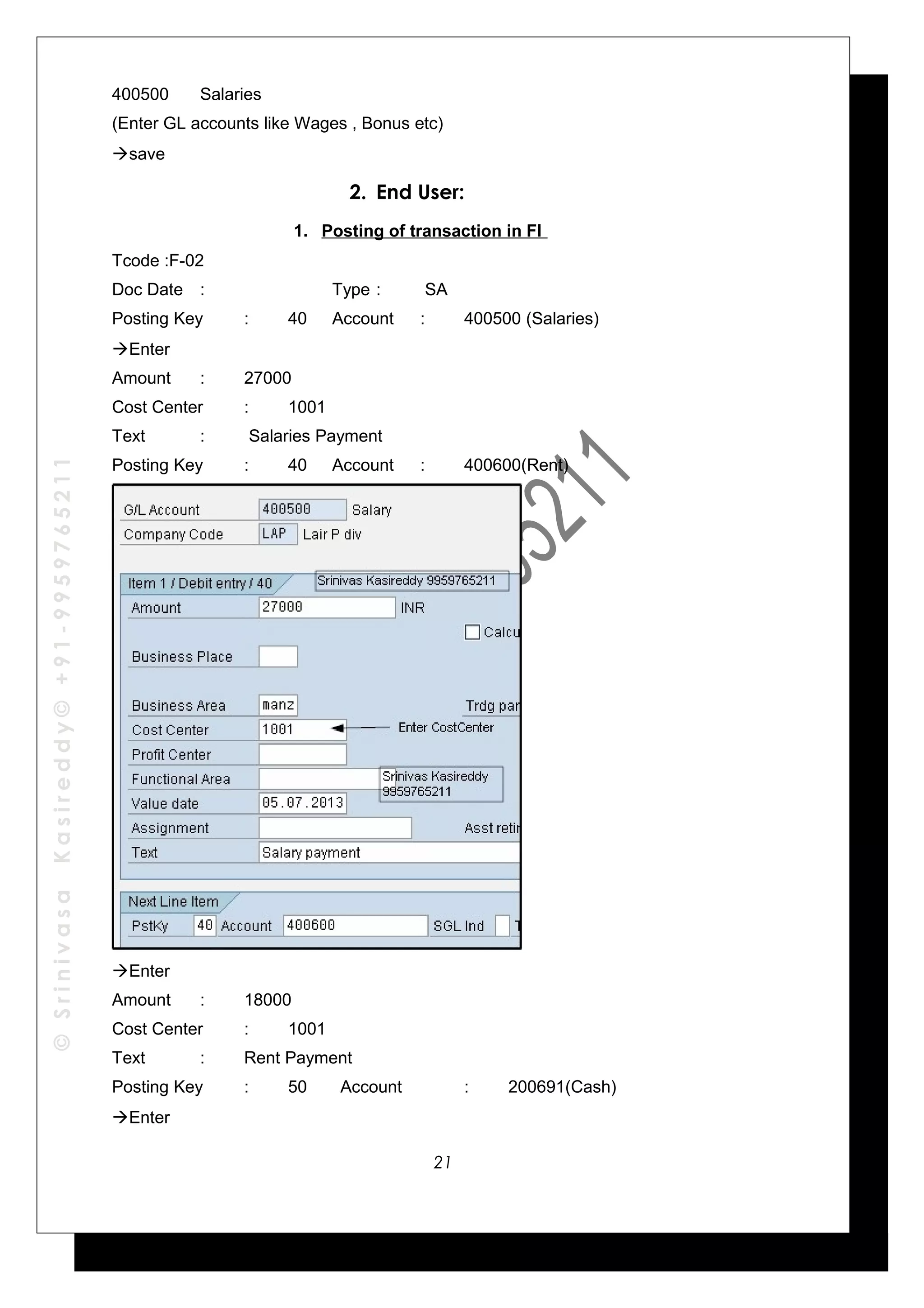 SAP CO step by step config guide & user manual part 1 | DOC