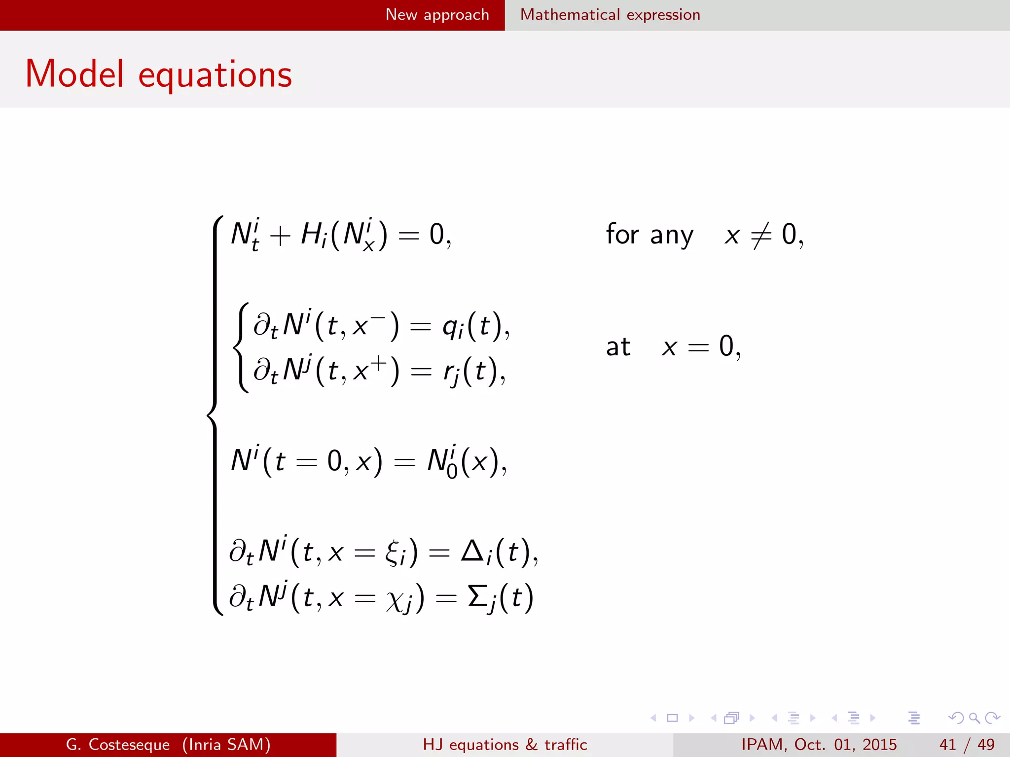 Representation Formula For Traffic Flow Estimation On A Network Ppt