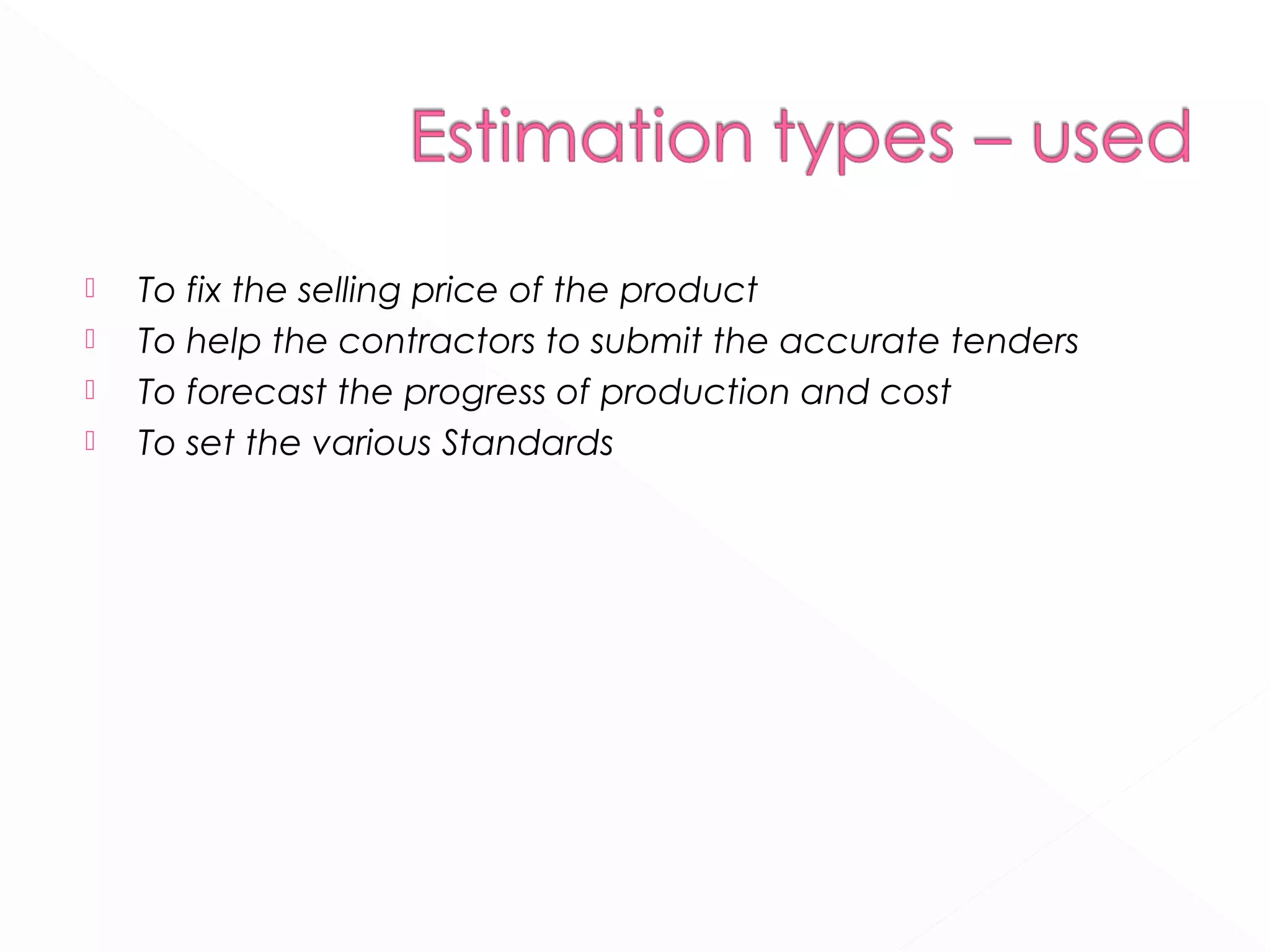 Cost estimating & Costing | PPT