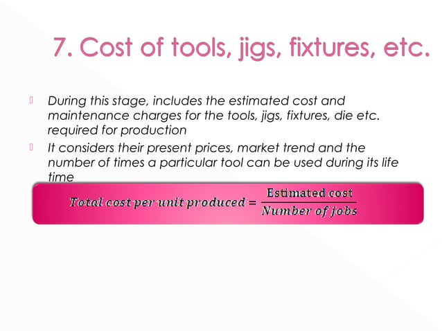 Cost estimating & Costing | PPT