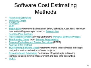 Cost estimating | PDF