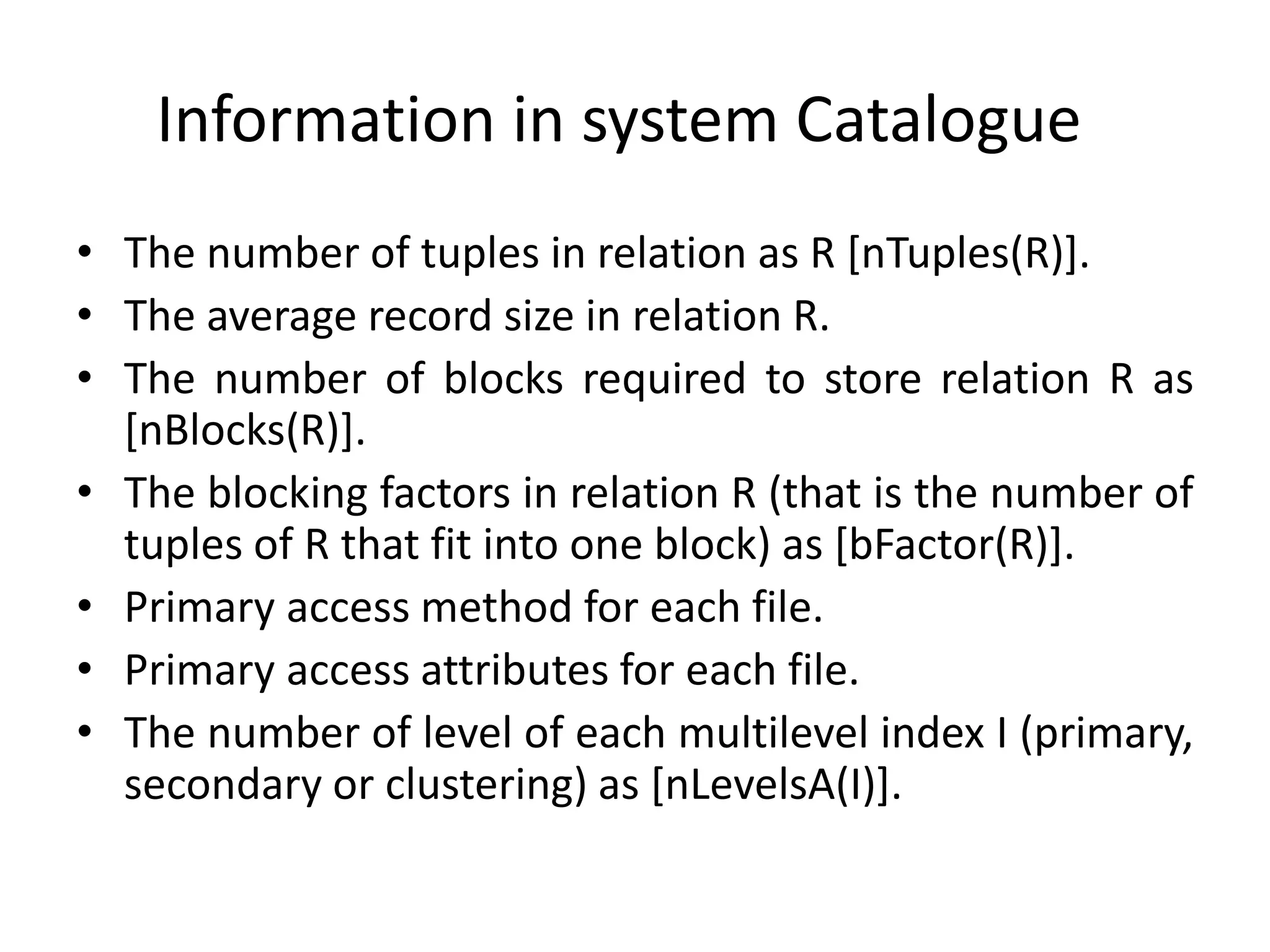 Cost estimation for Query Optimization | PPTX
