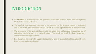Cost estimation | PPTX