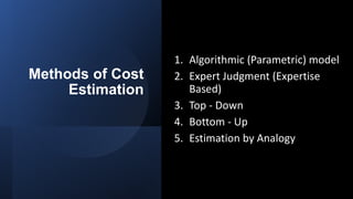 Cost estimation | PPSX